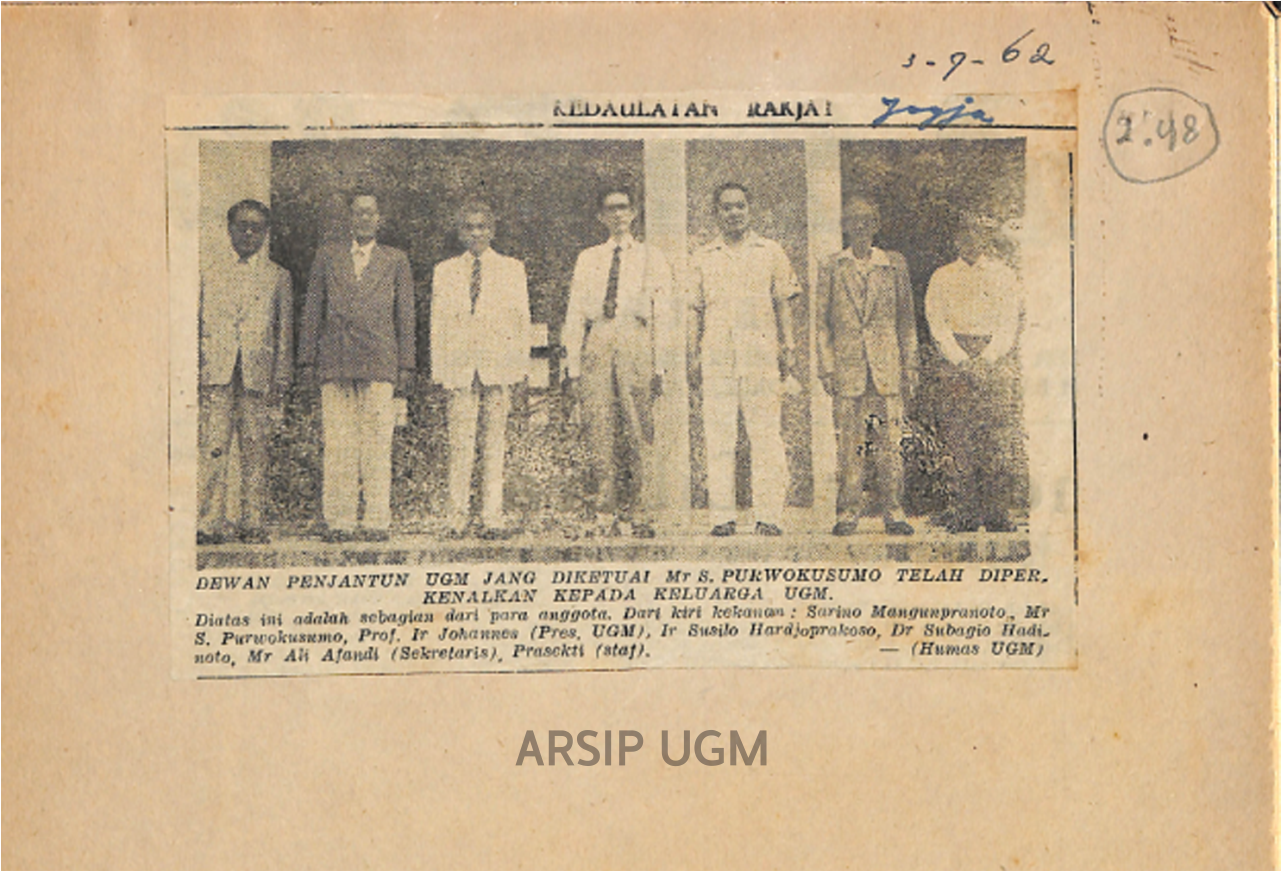 2 Juli 1962 – Arsip UGM